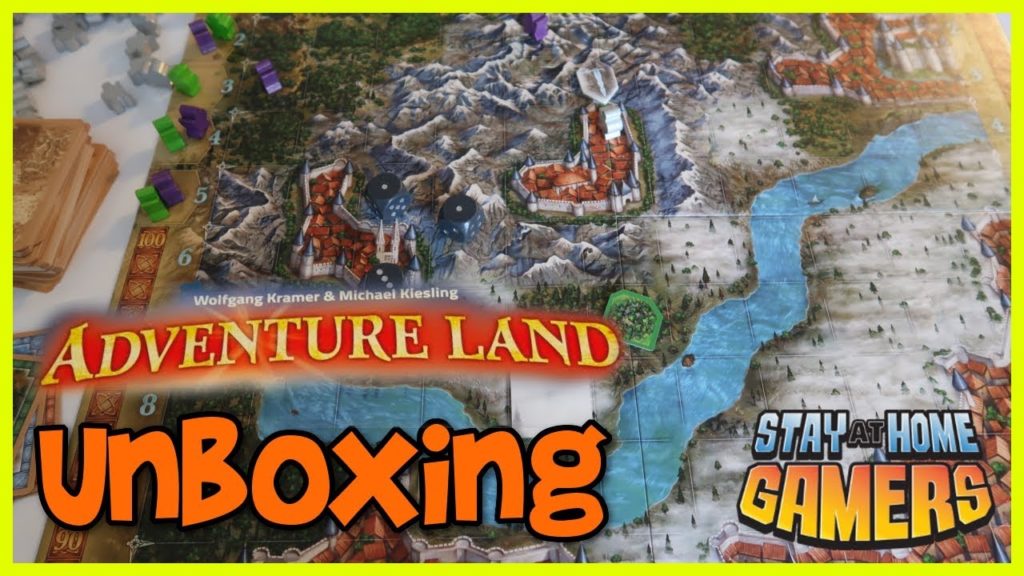 Adventure Land Board Game Unboxing – Stay-At-Home Gamers