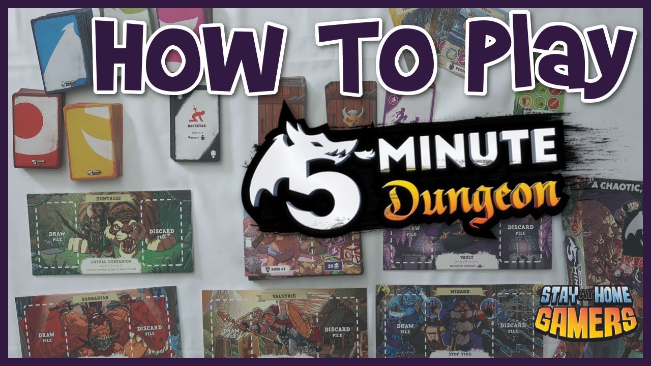 How to Play 5 Minute Dungeon Cooperative Card Game – Stay-At-Home Gamers